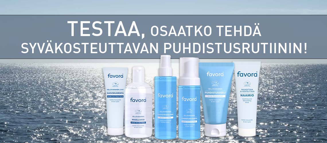 Favora - syväkosteuttava puhdistusrutiini | Itsehoitoapteekki
